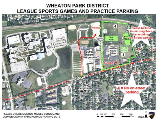 Parking – Rams – Wheaton Park District Athletic Leagues